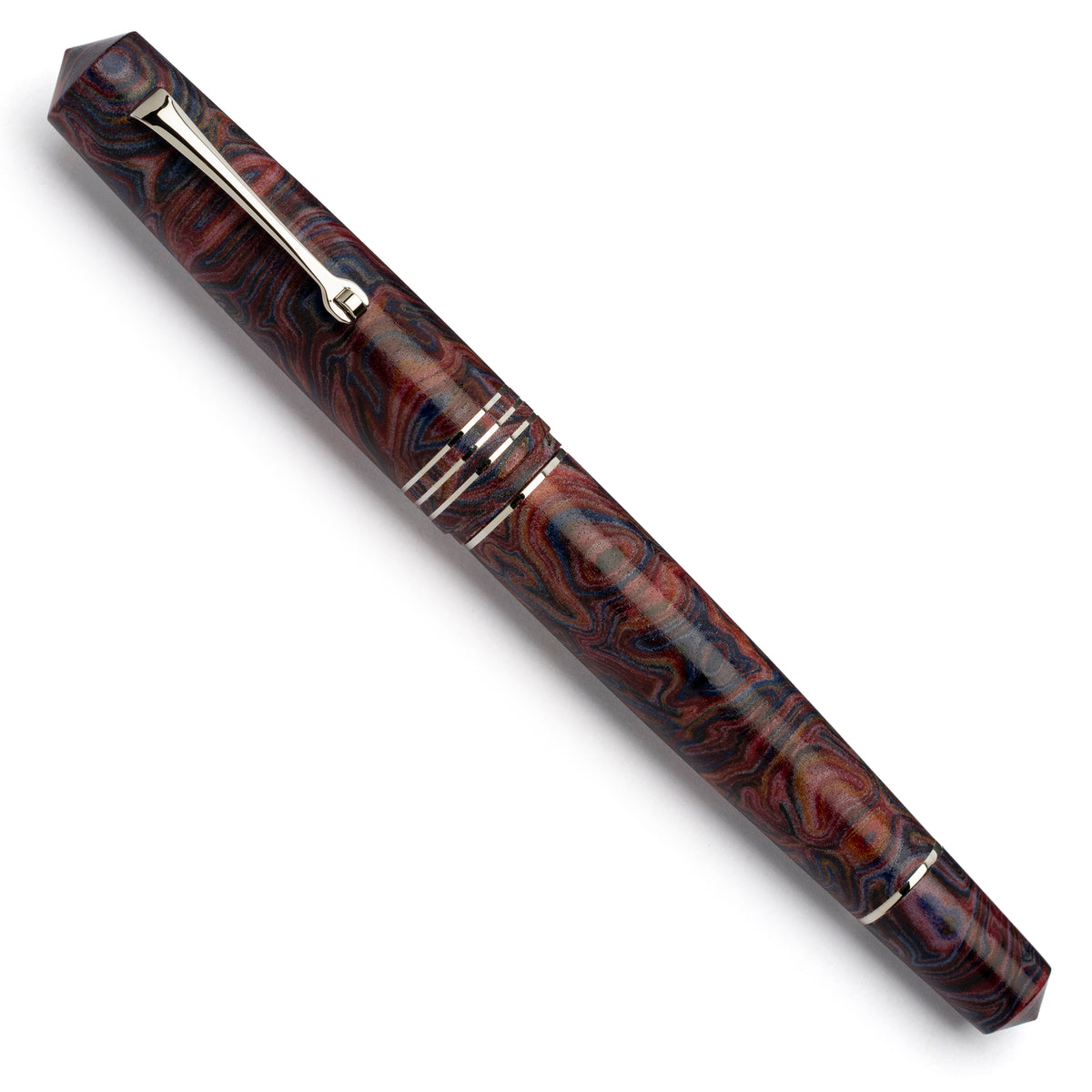 MZG Micarta fiber Volcano Titanium nib #8 – leonardopen
