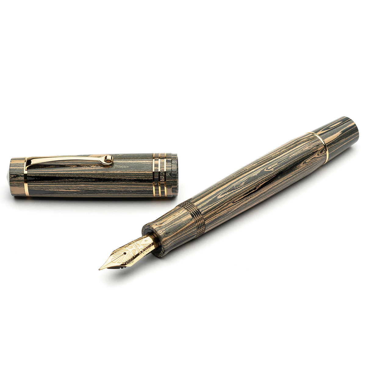 Leonardo "Audace" sand ebonite - Gold nib la Fenice SOLD OUT – leonardopen