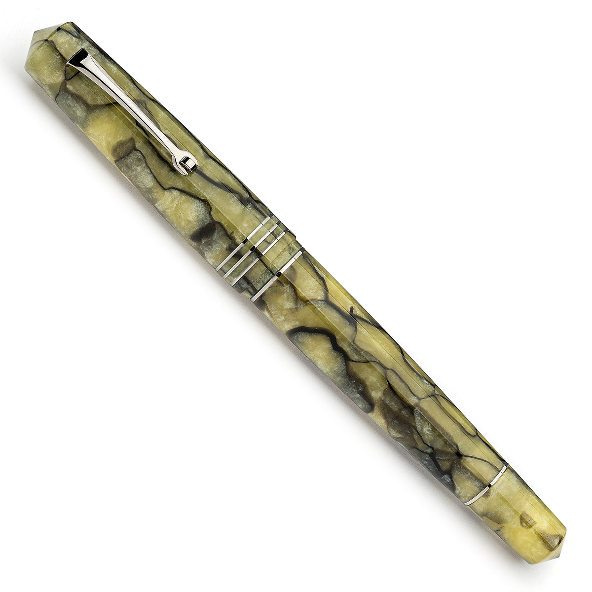 MZG Green pearl celluloid - #8 la Fenice gold nib SOLD OUT – leonardopen