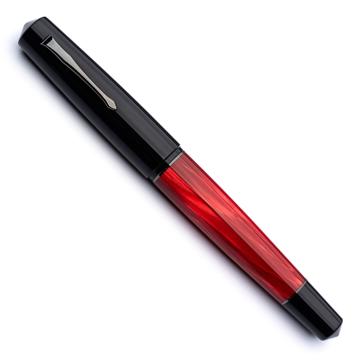 MZG Minimalist black and red celluloid - nib #8 - SOLD OUT – leonardopen